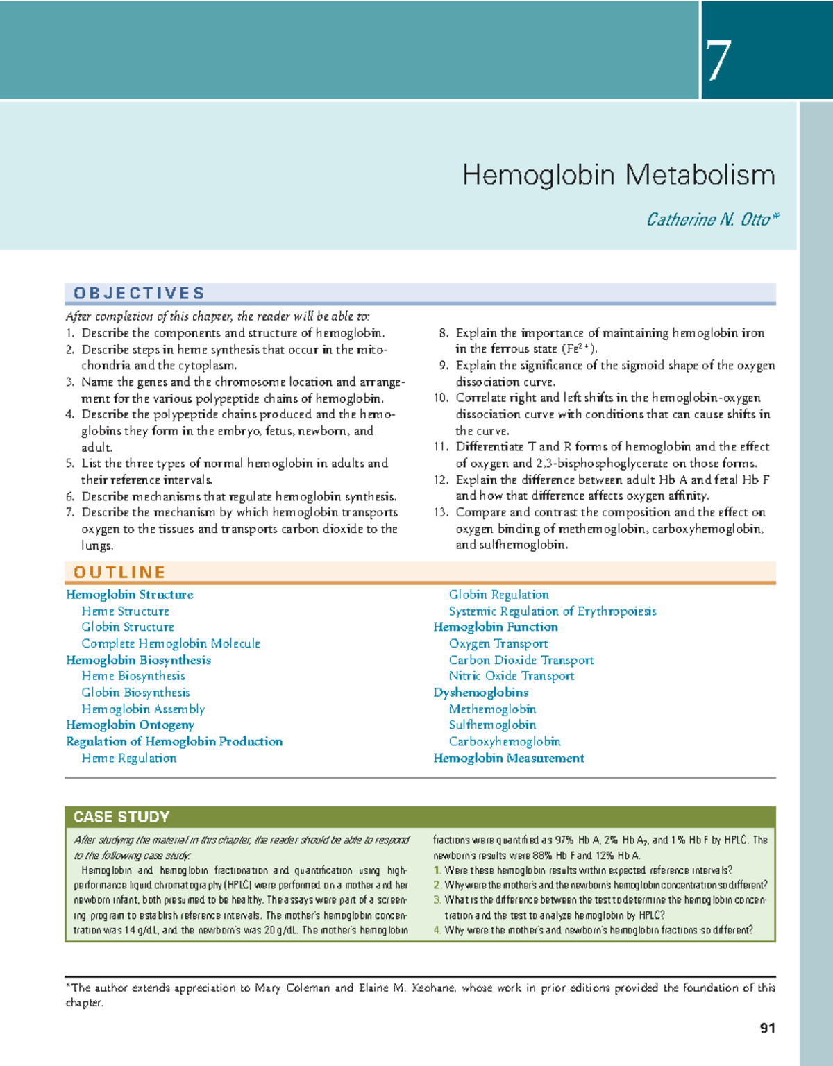 Hemoglobin Metabolism: Structure, Regulation, and Functions (BIO 101 ...