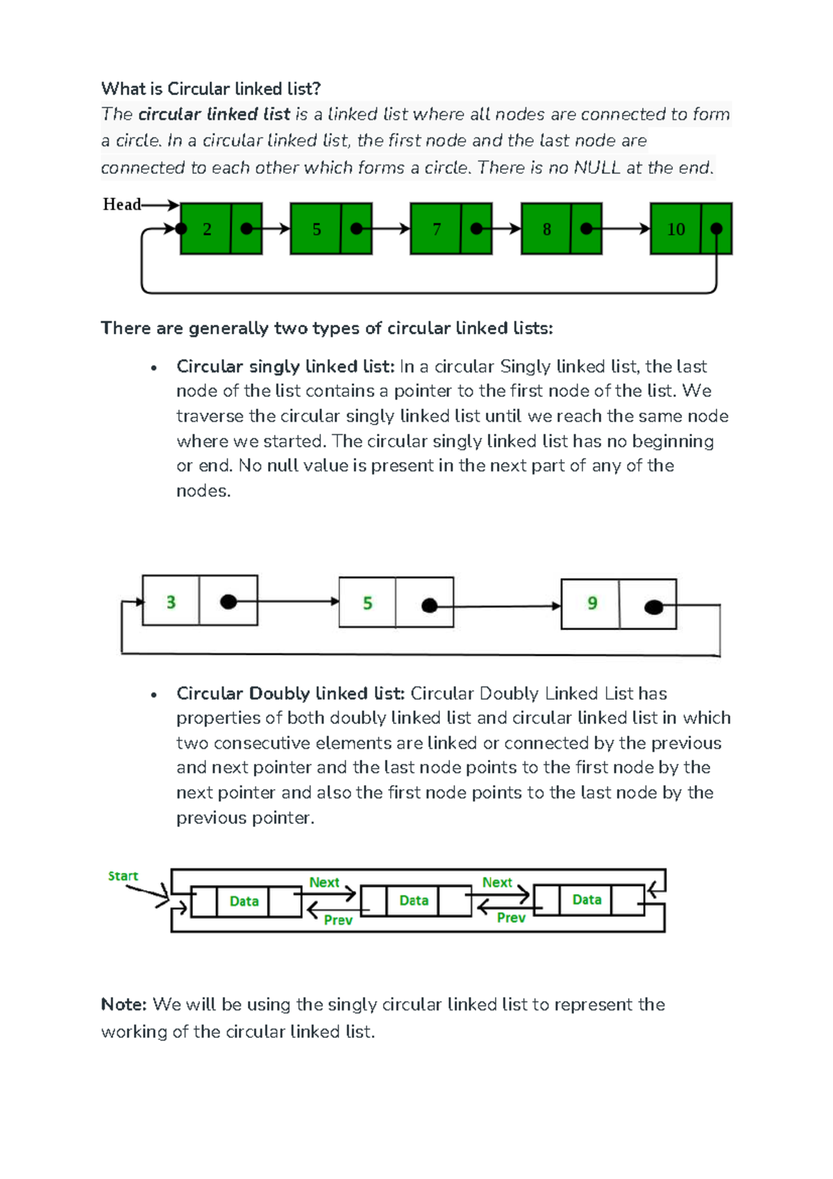 Unit-3(DS) Understanding Circular Linked Lists and Their Applications - Studocu
