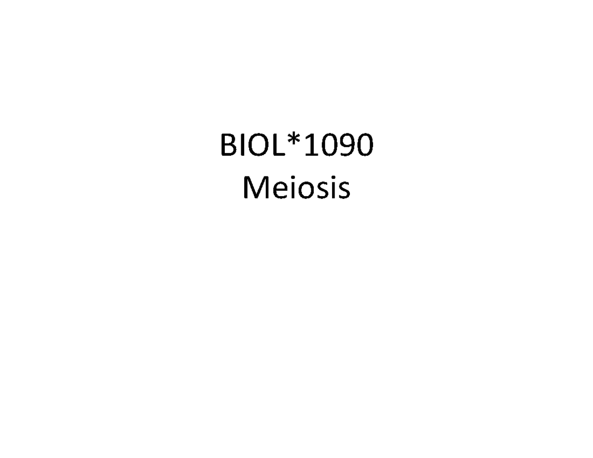 Meiosis and Ploidy Levels: Week 2 Study Notes - Studocu