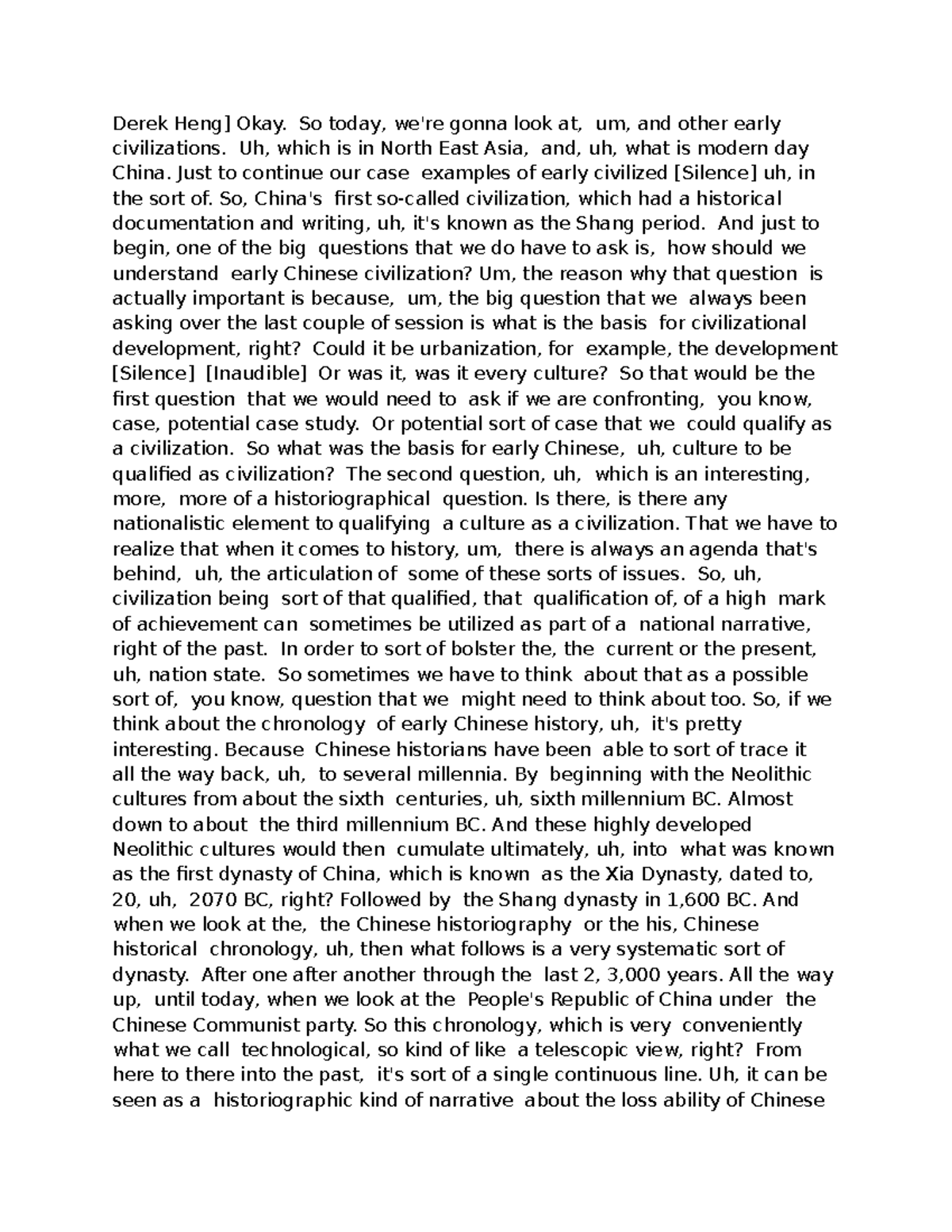Shang Dynasty Insights: Language, Burials & Power Dynamics (HIST 101 ...