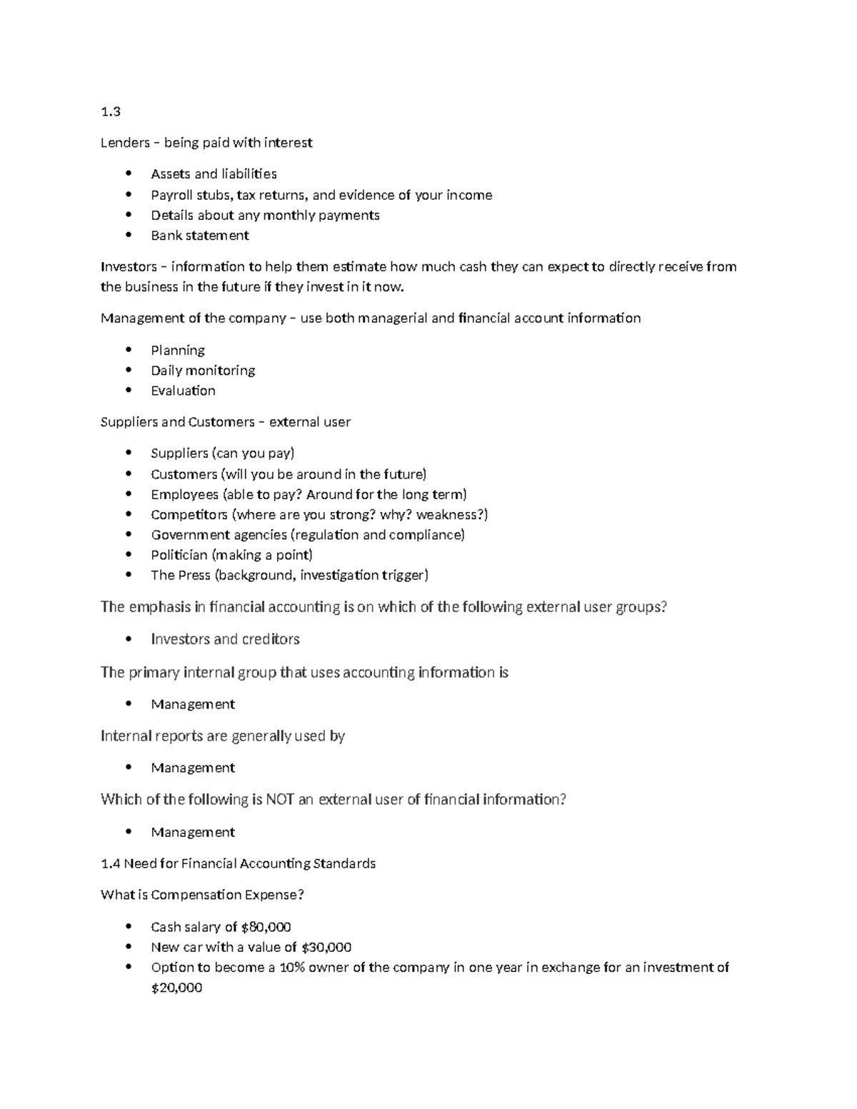 Financial Accounting Overview: Key Concepts & Standards (ACC 101) - Studocu