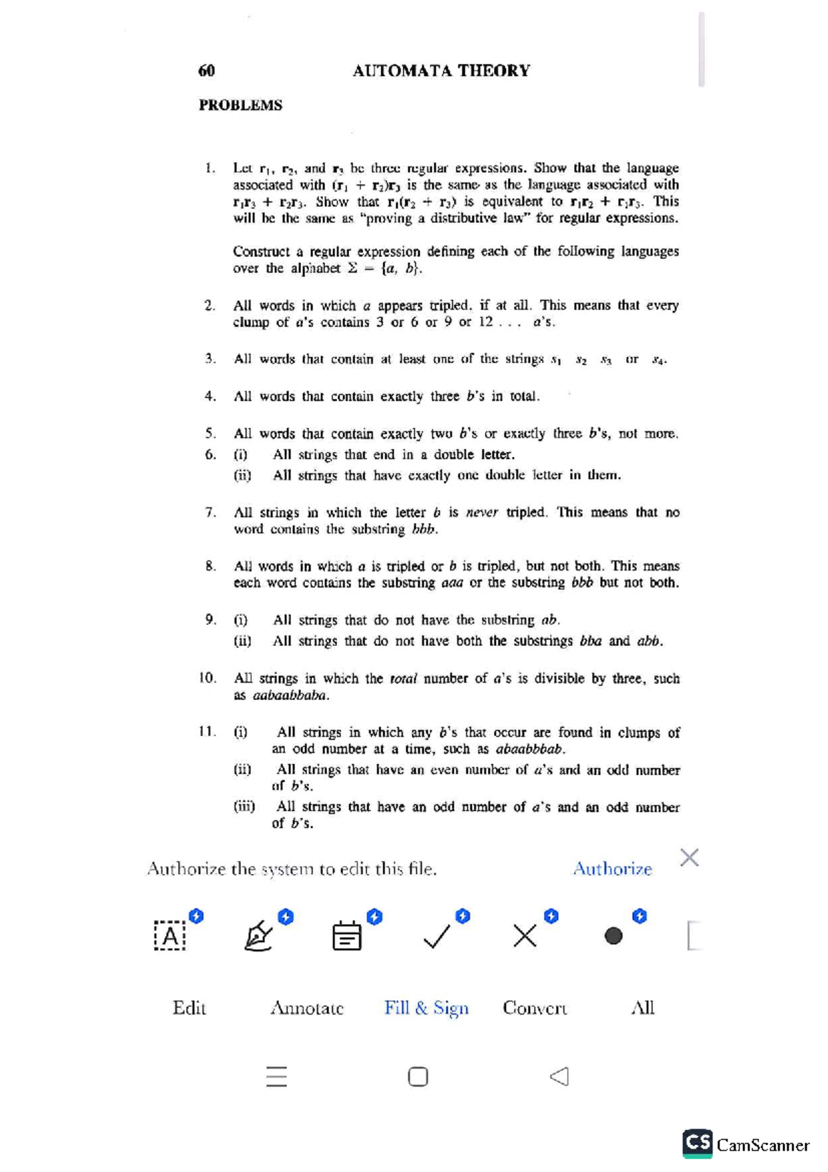 Chap 4 Exercises on Automata Theory Problems (CS) - Studocu