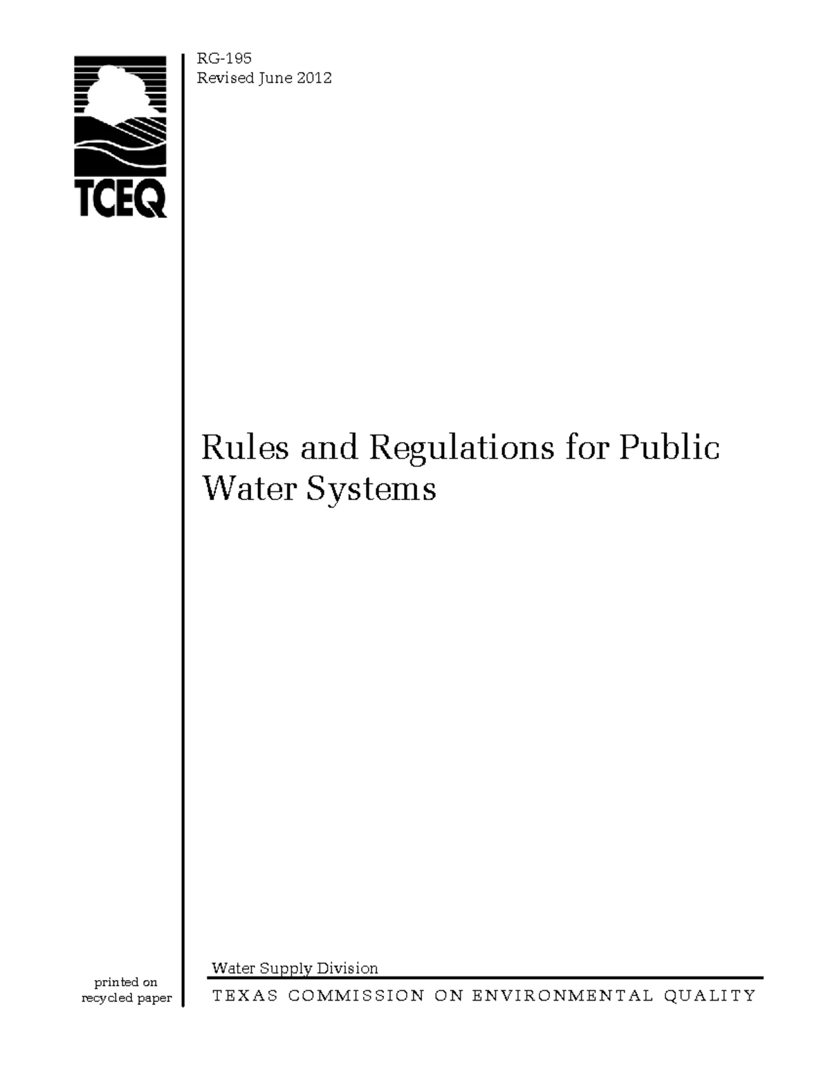 City of Lubbock Minimum Design Standards for Water & Sewer 2018 - Studocu