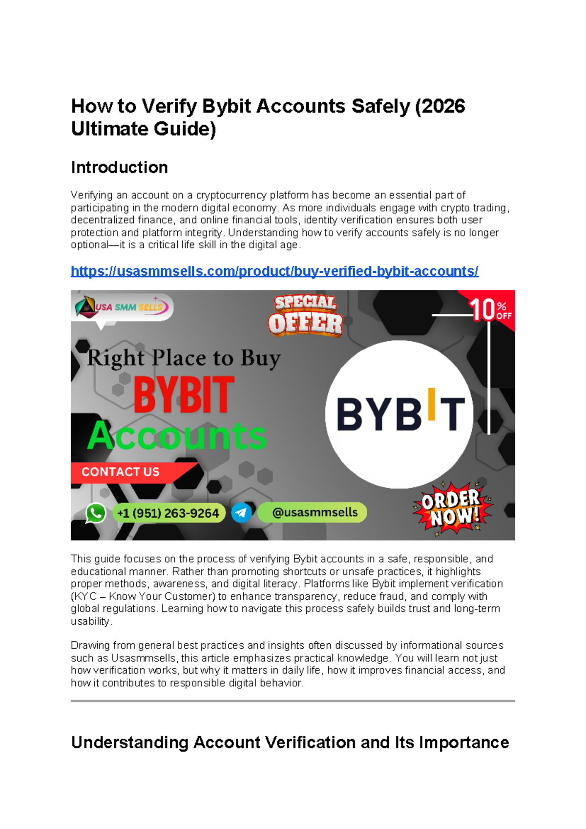 Ultimate Guide to Safely Verifying Bybit Accounts (2026) - Studocu