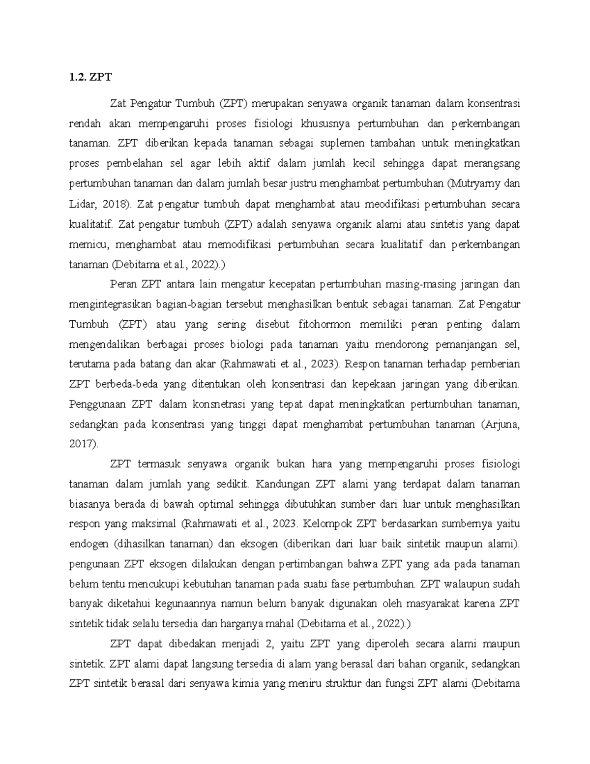 ZPT - Studi Zat Pengatur Tumbuh dan Peranannya dalam Pertumbuhan ...