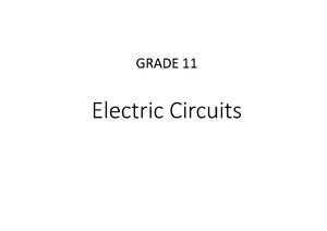 Circuits GR 10 2022 - class notes - Physical Sciences Electric Circuits ...
