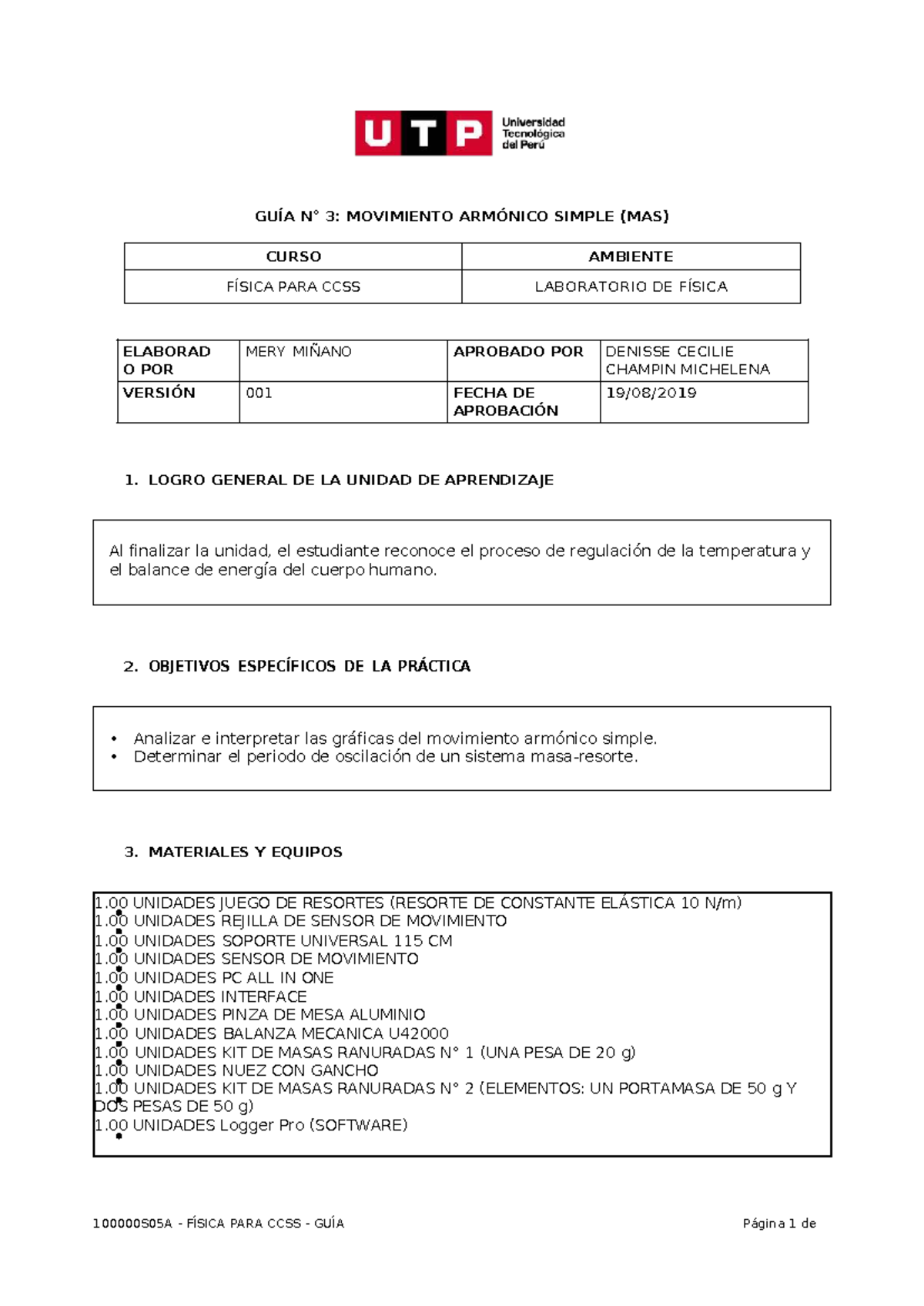 GUÍA 3: MOVIMIENTO ARMÓNICO SIMPLE (MAS) - LABORATORIO FÍSICA CCSS ...