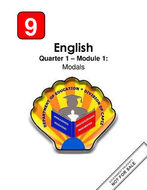Q4 English 8 Module 1 - English Quarter 4 – Module 1: Using Appropriate ...
