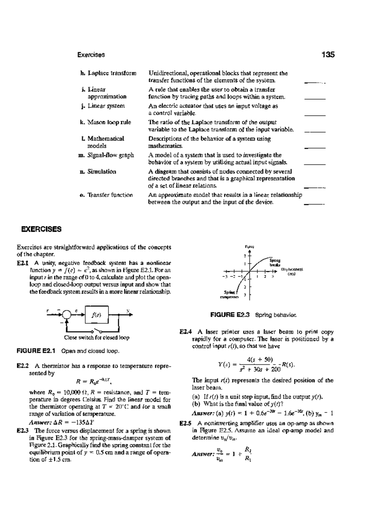 Selected Problems for Chapter 2: Mathematical Models and Transfer Functions - Studocu