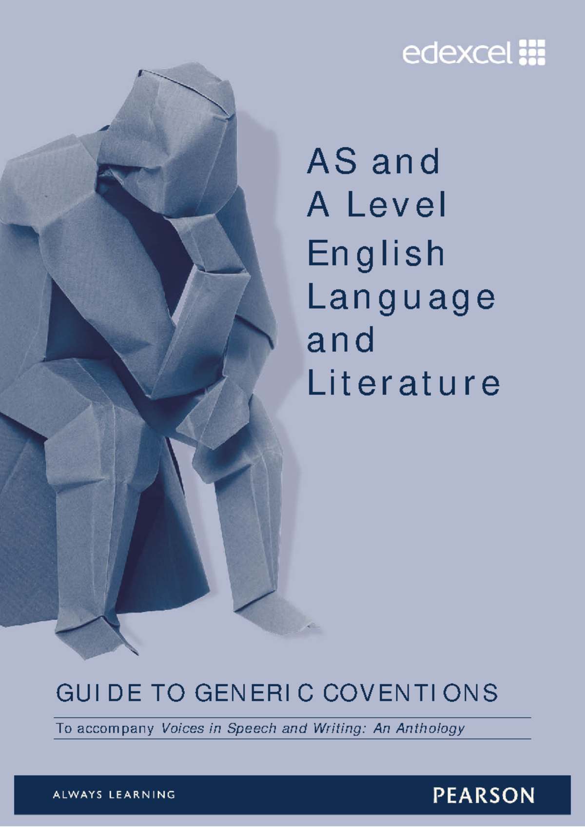 AS and A Level English Generic Conventions Overview Guide - Studocu