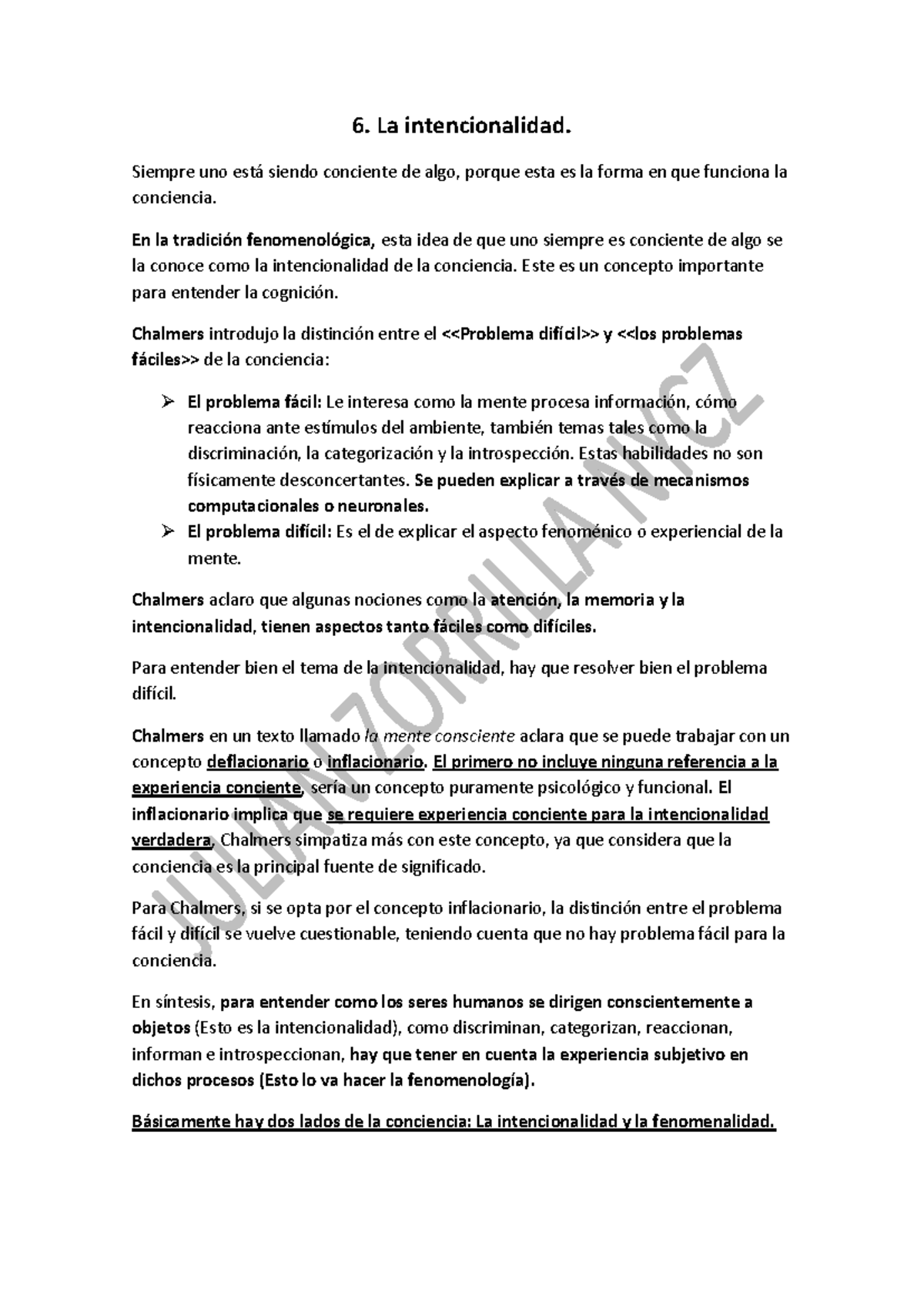 Unidad 3 - Capítulo 6: La Intencionalidad en la Mente Fenomenológica ...