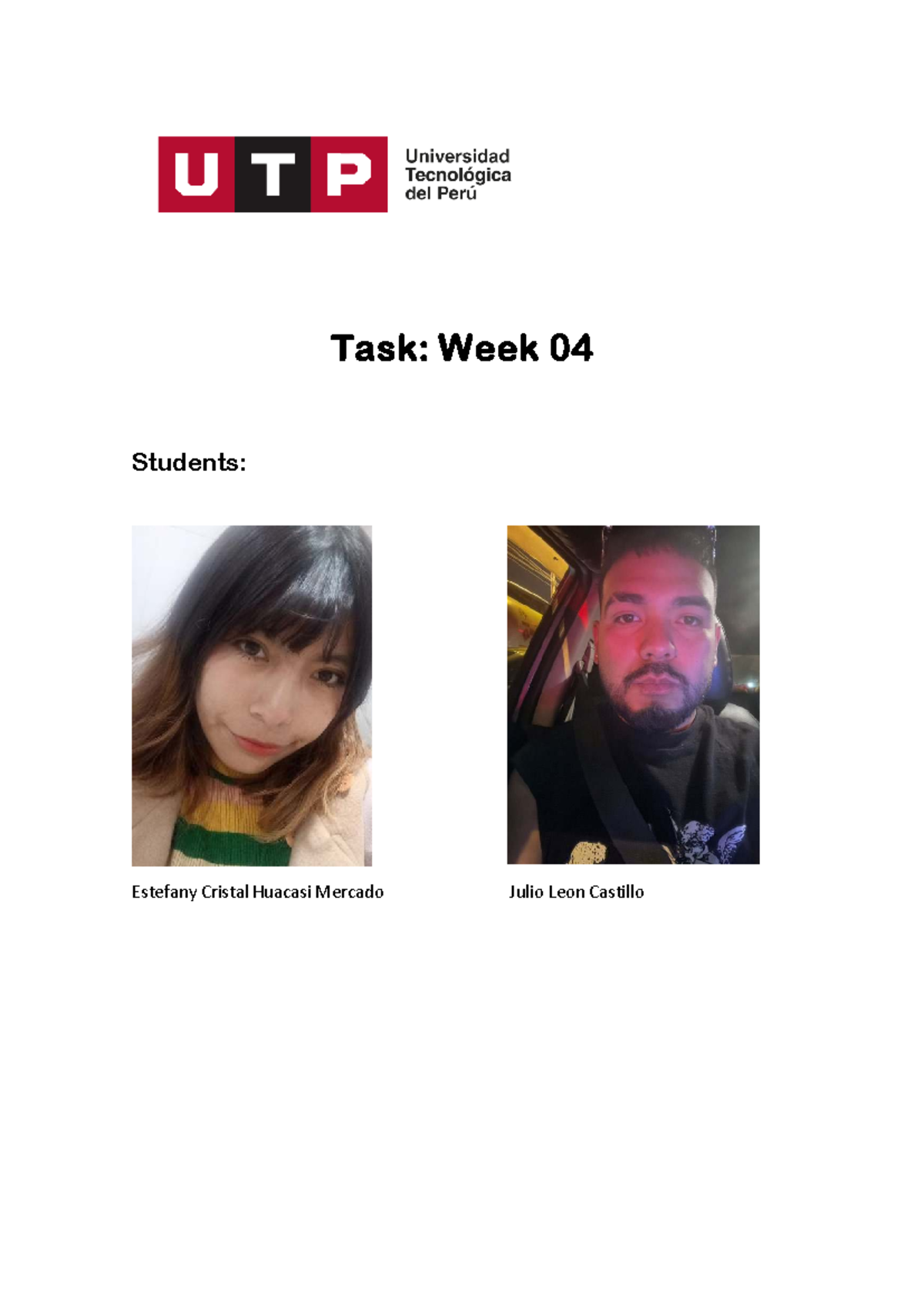 Week 04 - Task Assignment Jobs and Occupations - Ingles - Task: Week 0 4 Students: Estefany ...