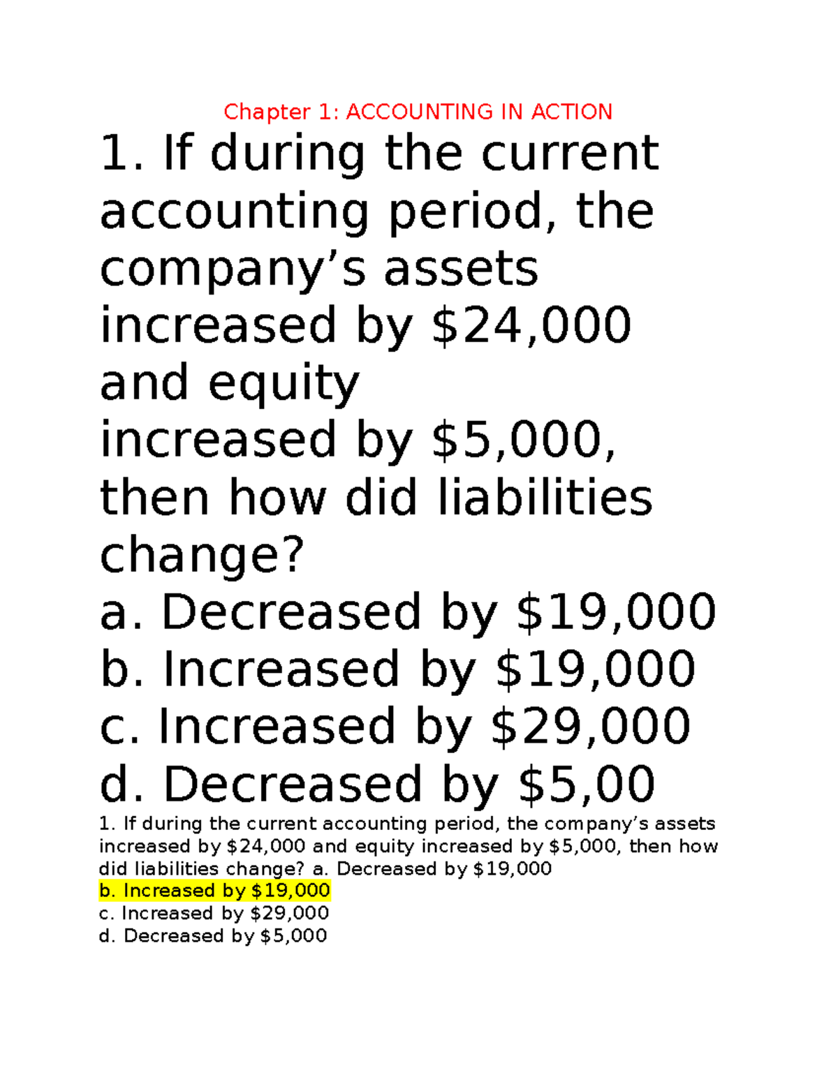 Chapter 1: Accounting in Action - KTHP Review Notes - Studocu