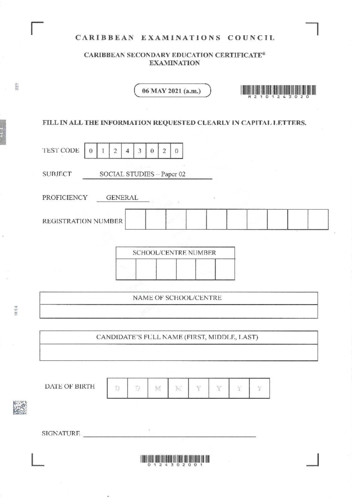 Social-studies-paper-2-july-2021, Past Paper Practice for MArch 56 ...