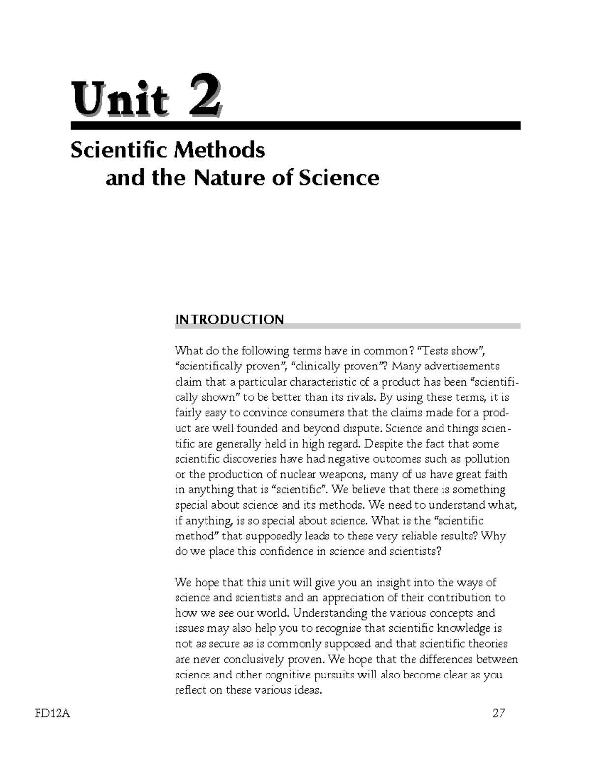 Mod 1 - Topic 2, 3, 4: Scientific Methods & Nature of Science - Studocu