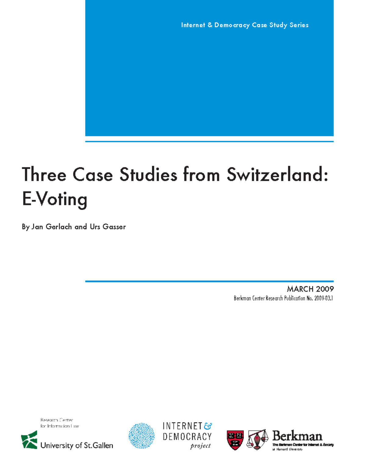 Swiss E-Voting: Insights from Case Studies in Geneva & Zurich - Studocu