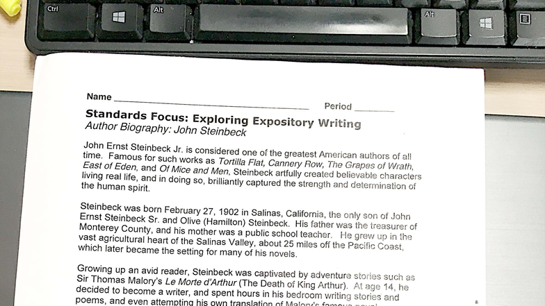 ENG 101: Exploring Expository Writing - John Steinbeck Biography - Studocu