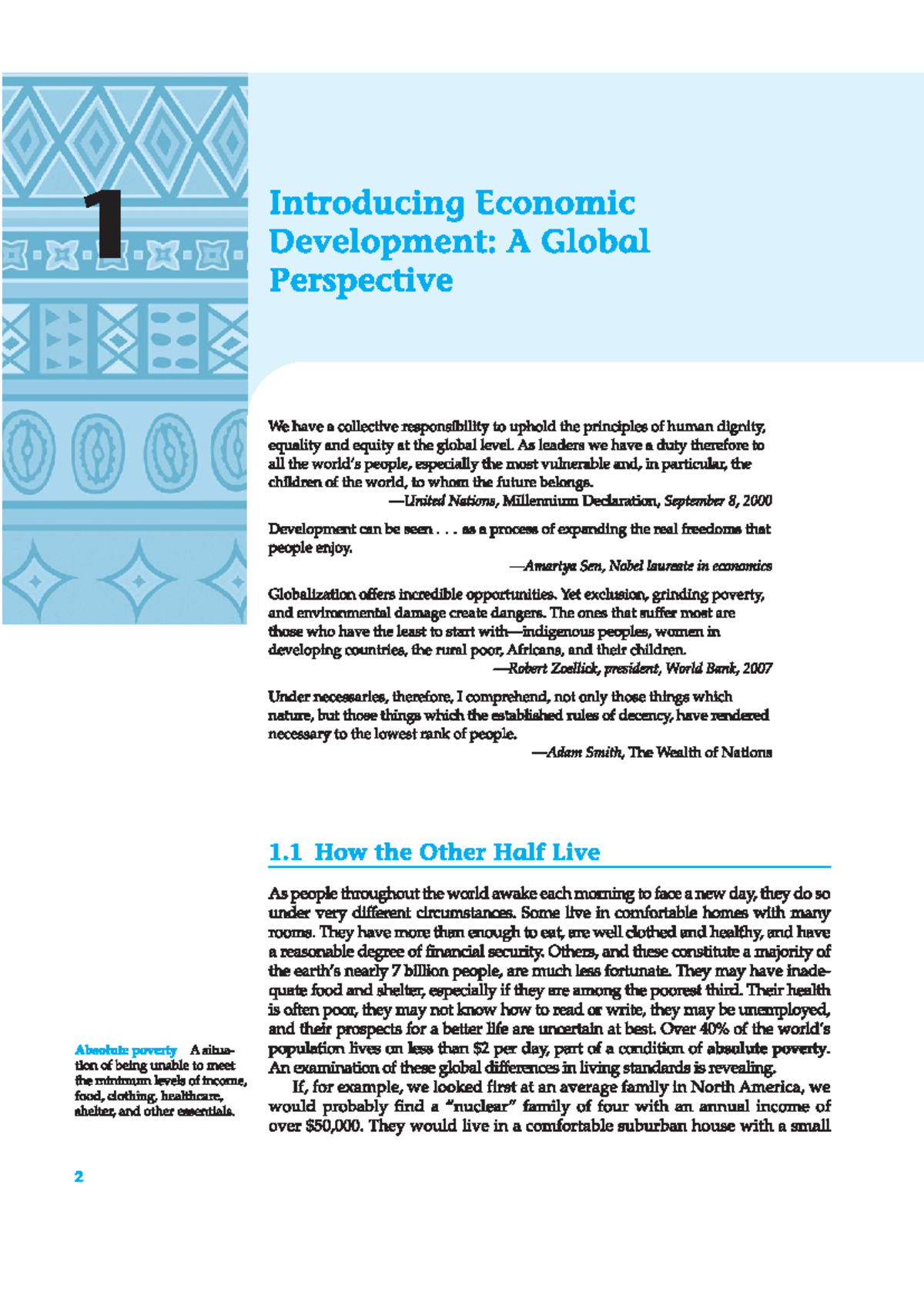 Chapter 1: Economic Development - A Global Perspective (ECO 101) - Studocu