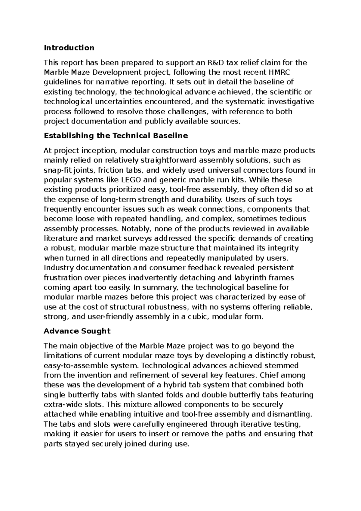 MAze Book - Case Study: Technological Advances in Modular Marble Mazes - Studocu