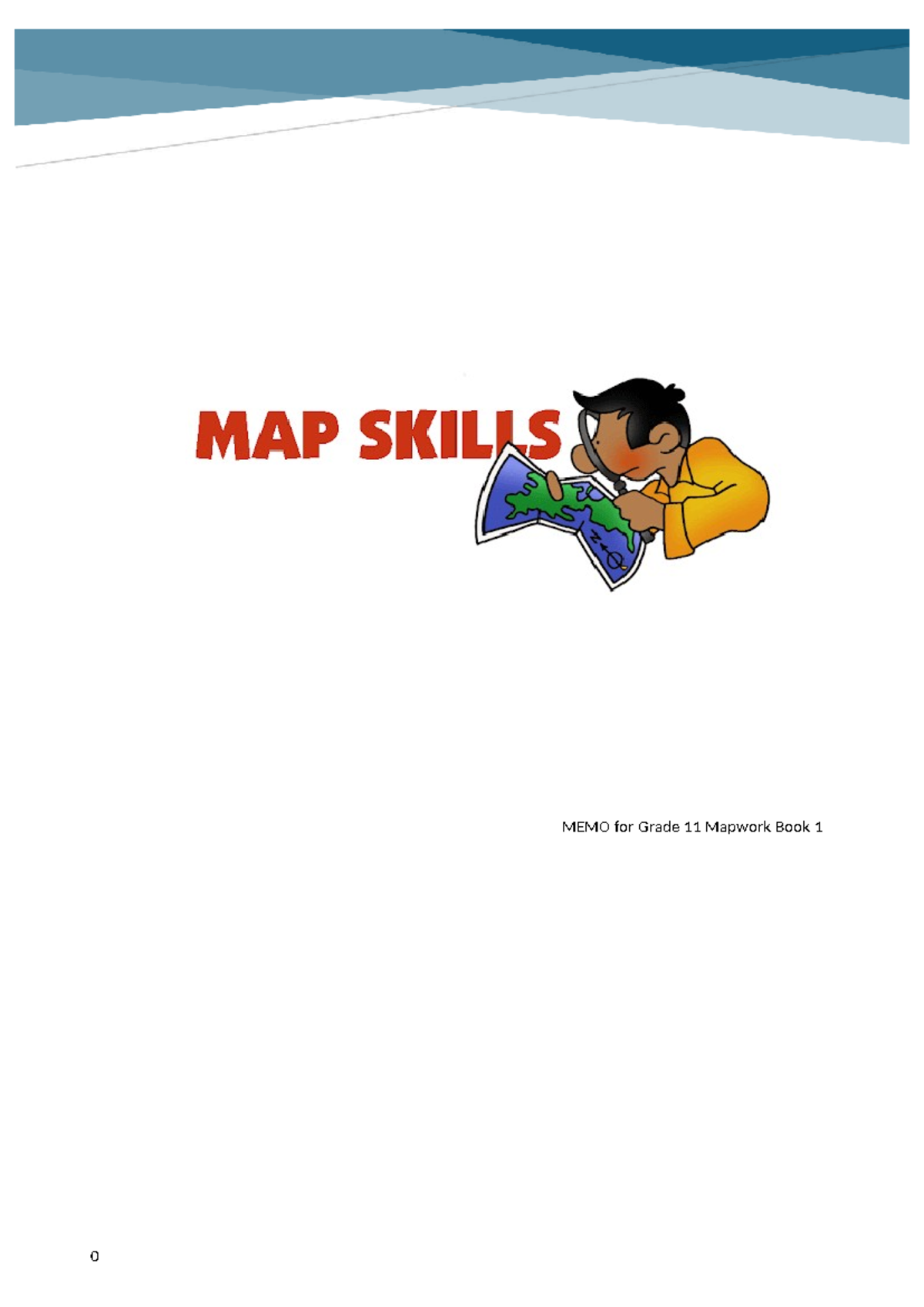 Grade 11 Mapwork Book 1 Memo: Q1 on Map Skills & Fluvial Geomorphology ...