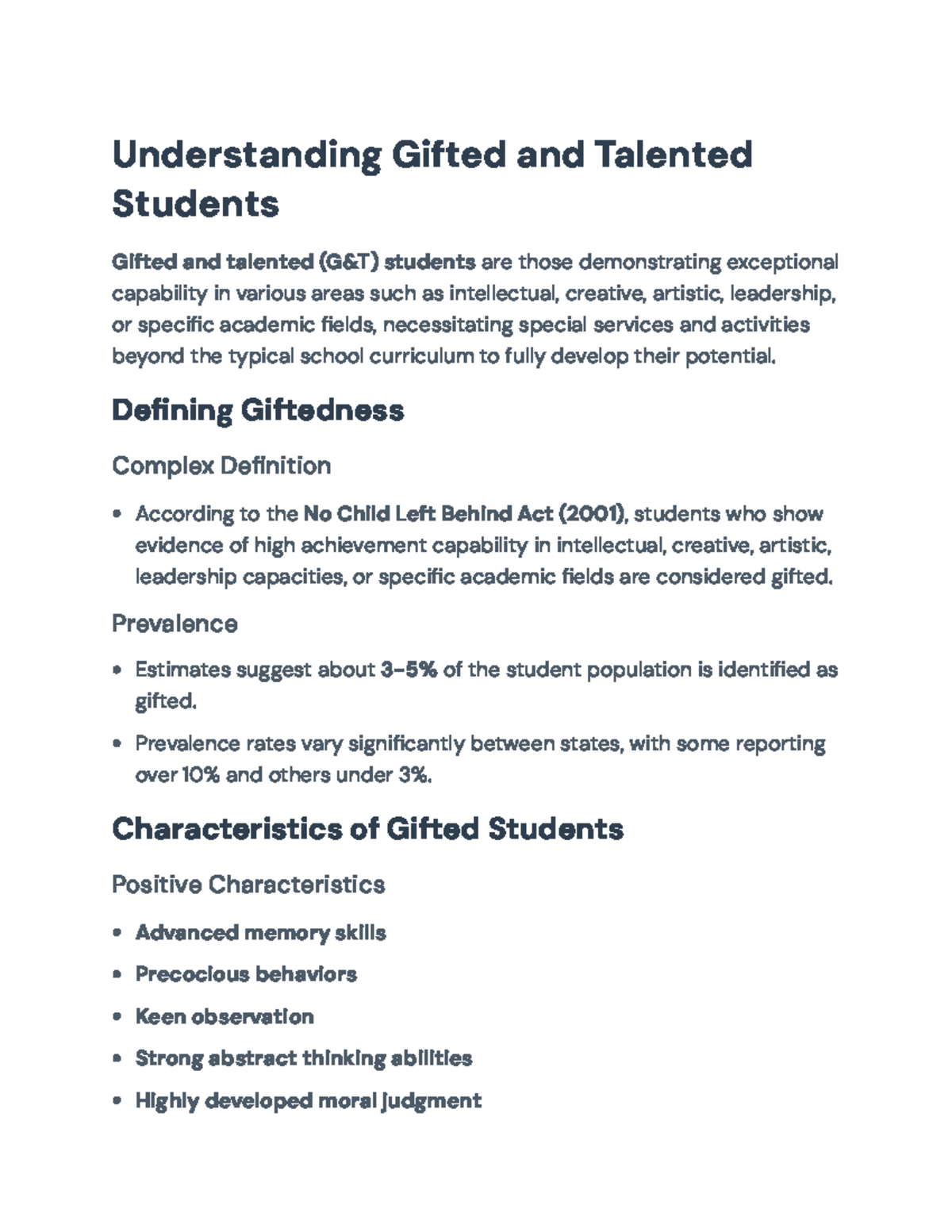 Understanding Gifted & Talented Students: Strategies & Insights (EDU ...