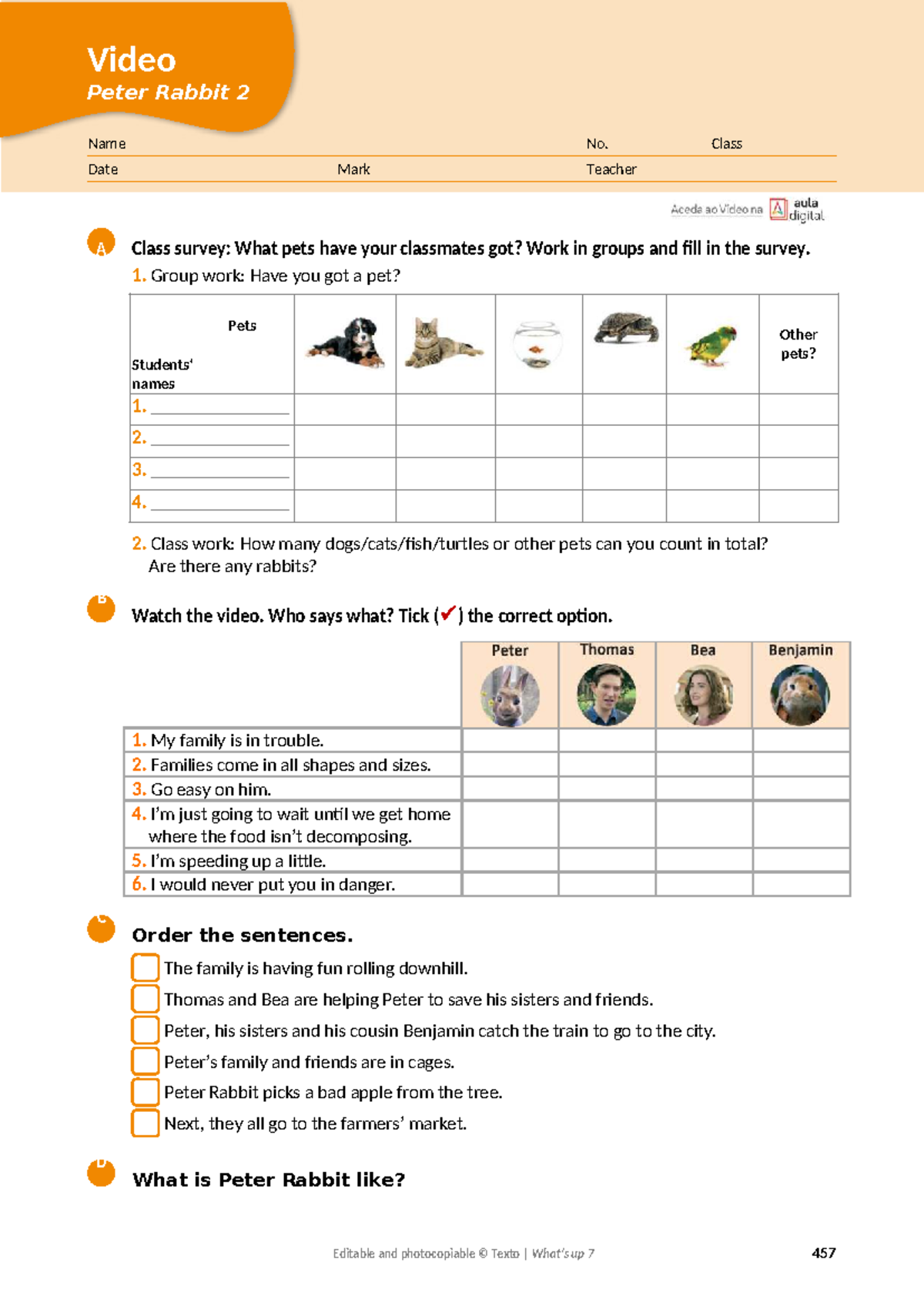 Fun Activities U5: Engaging Class Exercises and Surveys - Studocu
