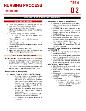 Module 3 - Health Assessment Student Activity Sheet - MAIN LESSON (60 ...