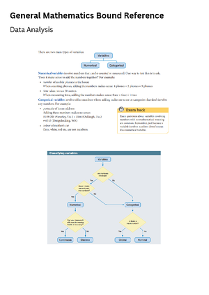 General mathematics VCE study design summary notes - Studocu