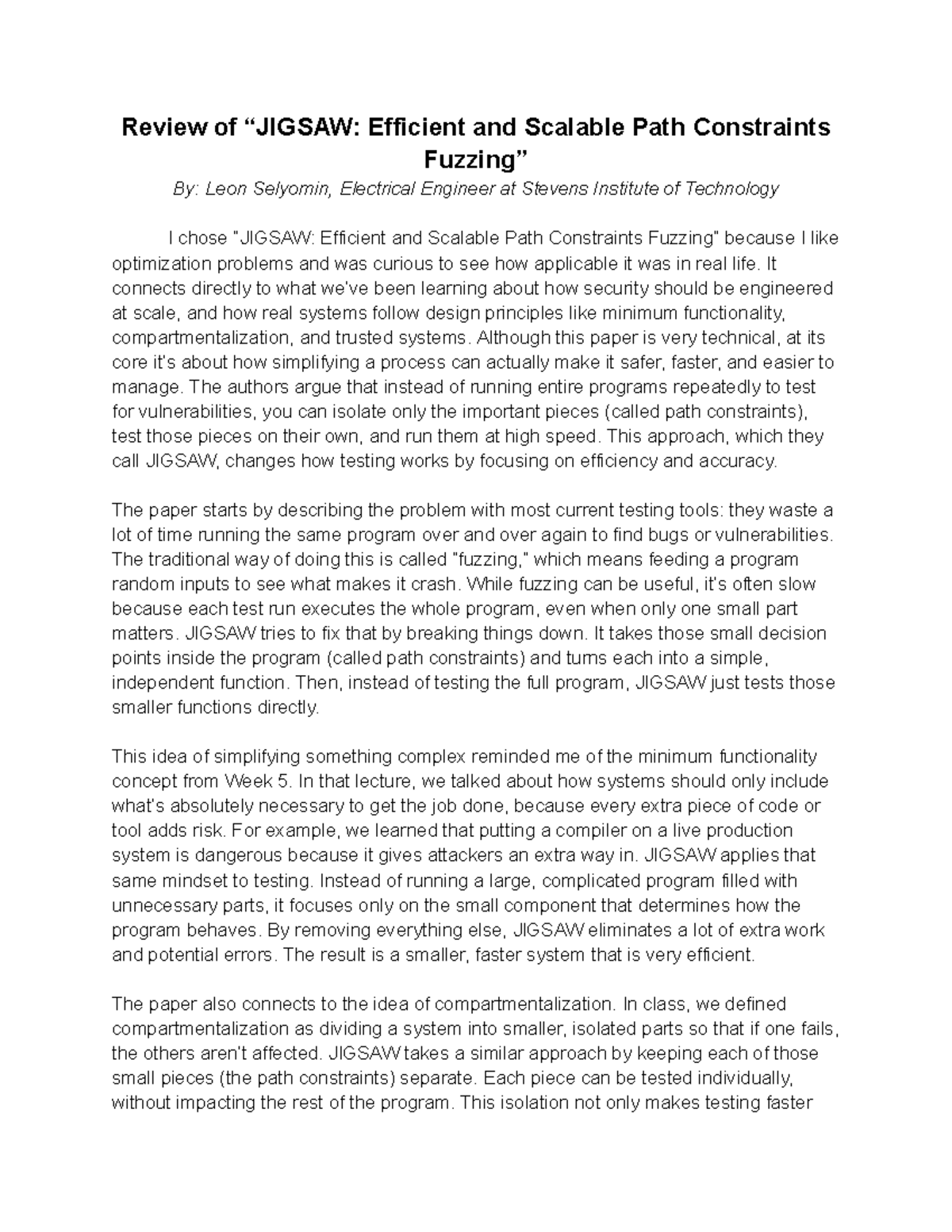 Efficient and Scalable Path Constraints Review: Paper 2 - Leon Selyomin ...