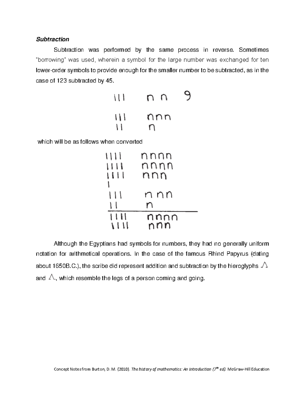Hieroglyphic Representation of Numbers Concept Notes Part 3 - Concept ...