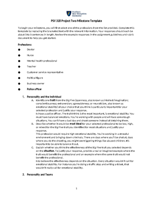 5-2 Activity- Person-Situation Debate - PSY 328 Module Five Activity ...