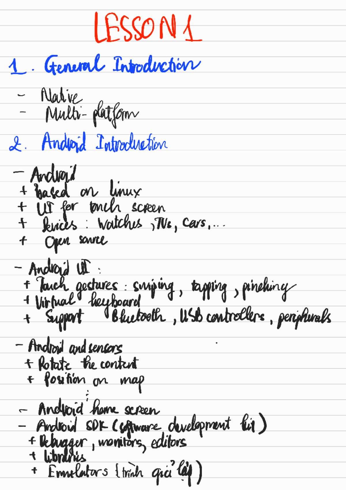 Mobile Programming 260201: Android Development Lessons Overview - Studocu