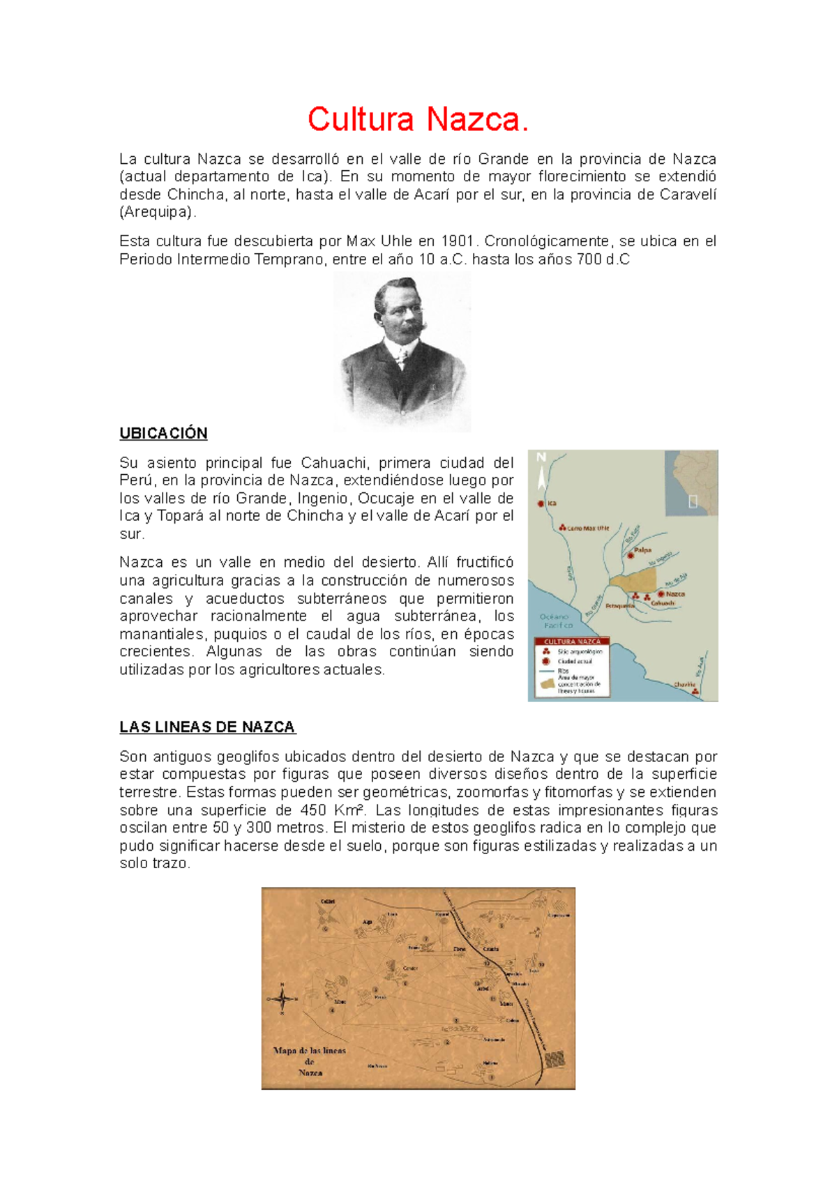 Cultura Nazca - La cultura Nazca se desarrolló en el valle de río ...