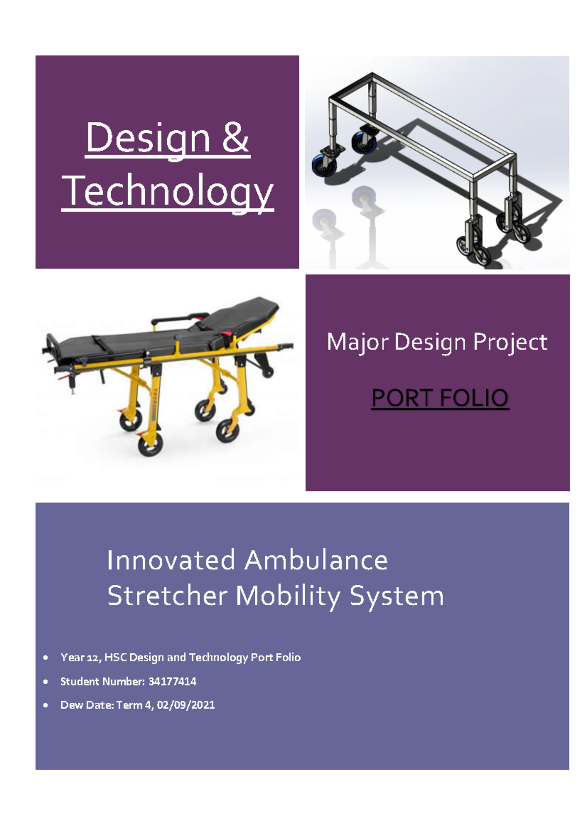 HSC Design & Tech Year 12 Port Folio: Innovated Ambulance Stretcher ...