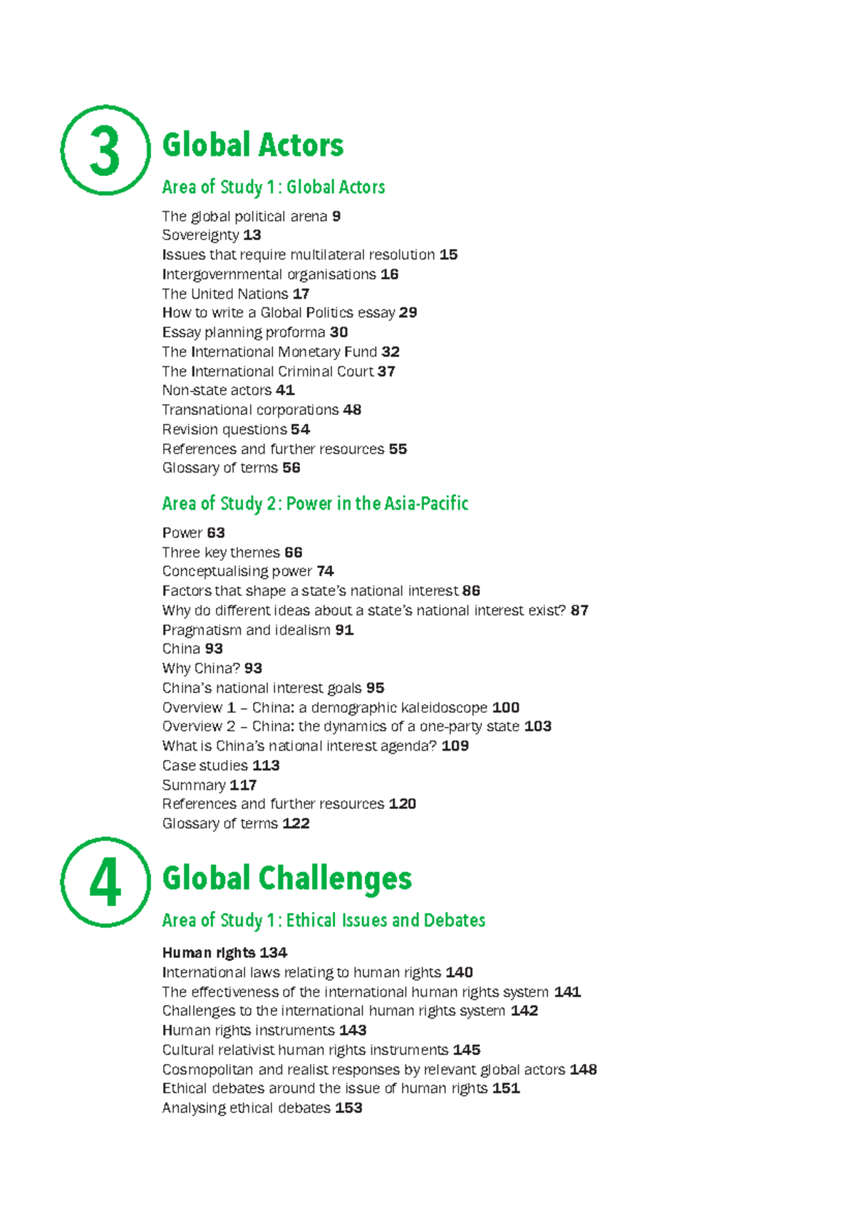VCE Global Politics Unit 3: Insight into Global Actors and Issues - Studocu