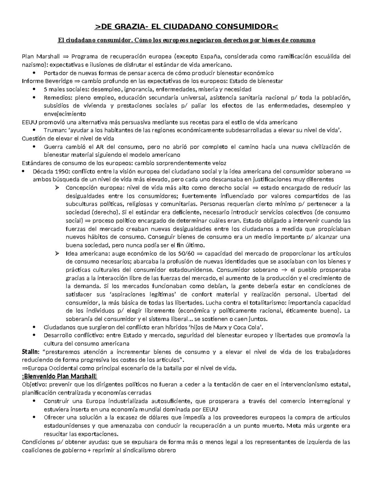DE Grazia+ Kuisel - >DE GRAZIA- EL CIUDADANO CONSUMIDOR