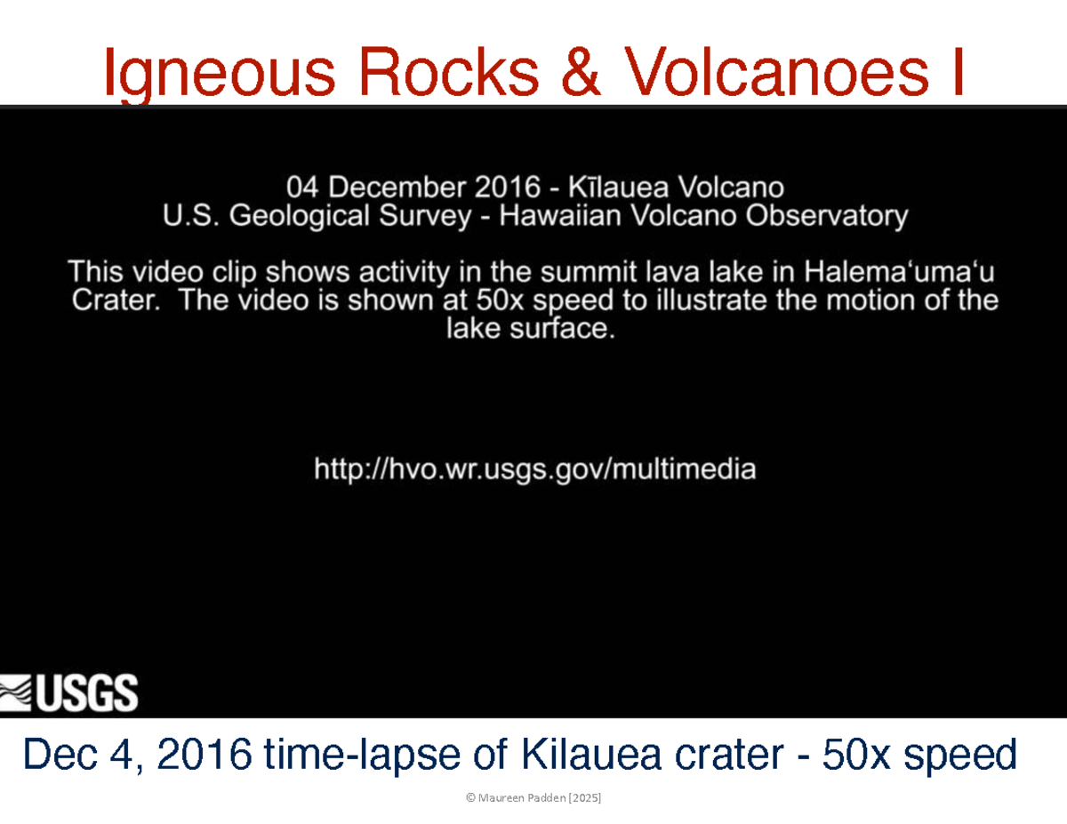 Igneous Rocks & Volcanoes I 1G03 Lecture Notes - Dec 4, 2016 - Studocu