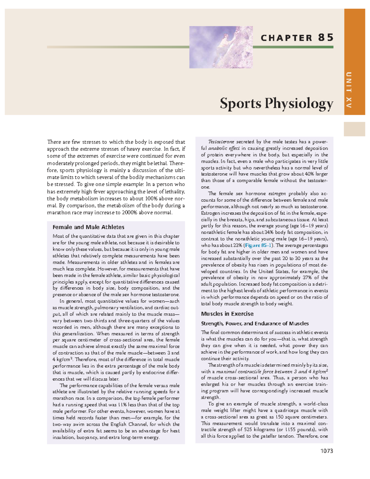 CHAPTER 85: Understanding Sports Physiology and Gender Differences ...