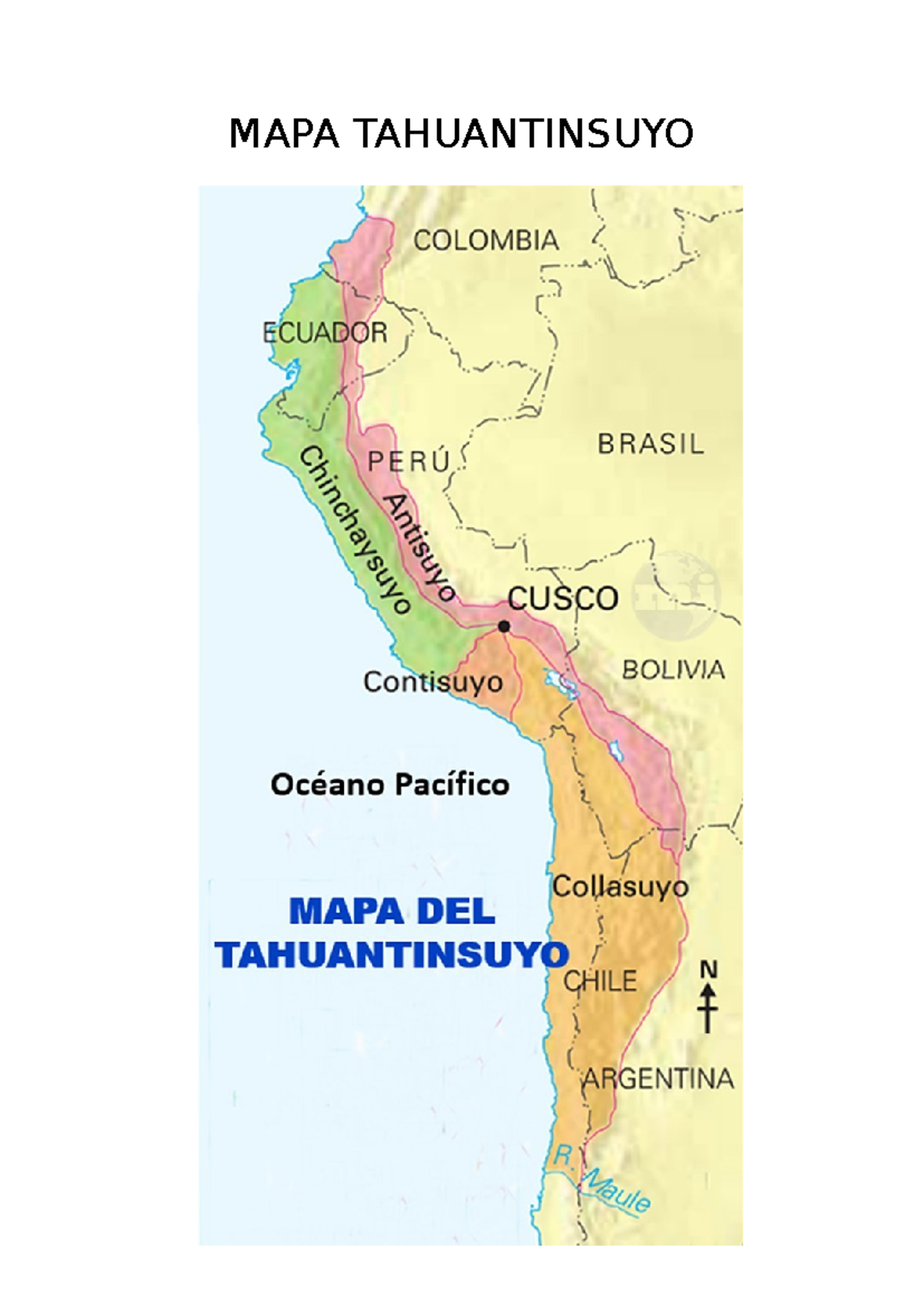 MAPA TAHUANTINSUYO: LOS CUATRO SUYUS DEL IMPERIO INCAICO - Studocu