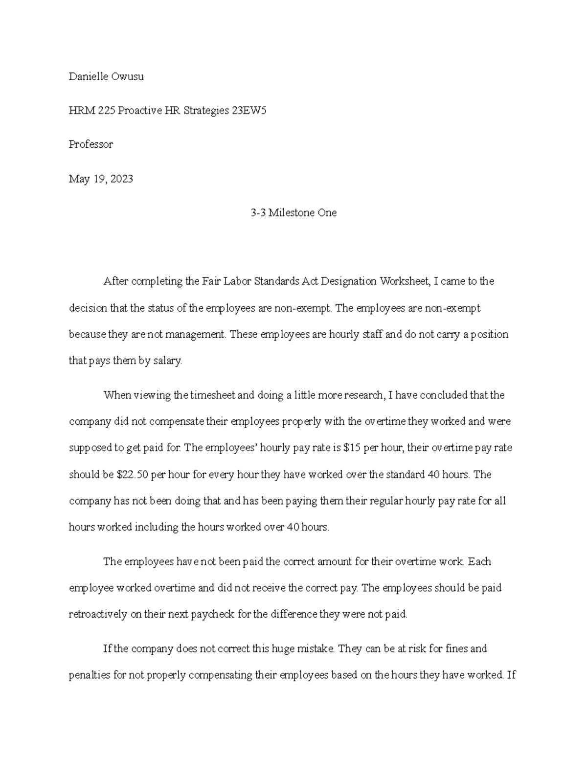 HR Project One - Powerpoint for New Hire documentation. - HRM 200 ...