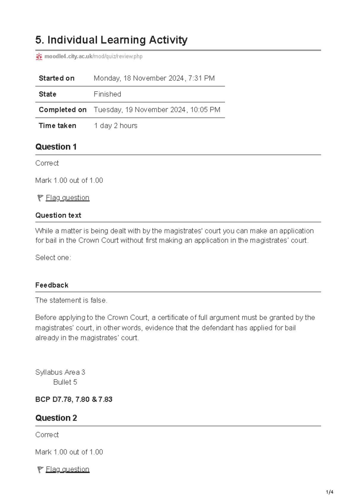 Moodle 4.city.ac.uk-5 Individual Learning Activity - 5. Individual ...