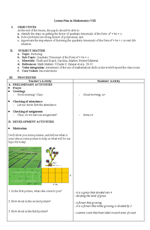 COQ1Math7Module 7v2 Principal Roots and Irrational Numbers - 7 ...