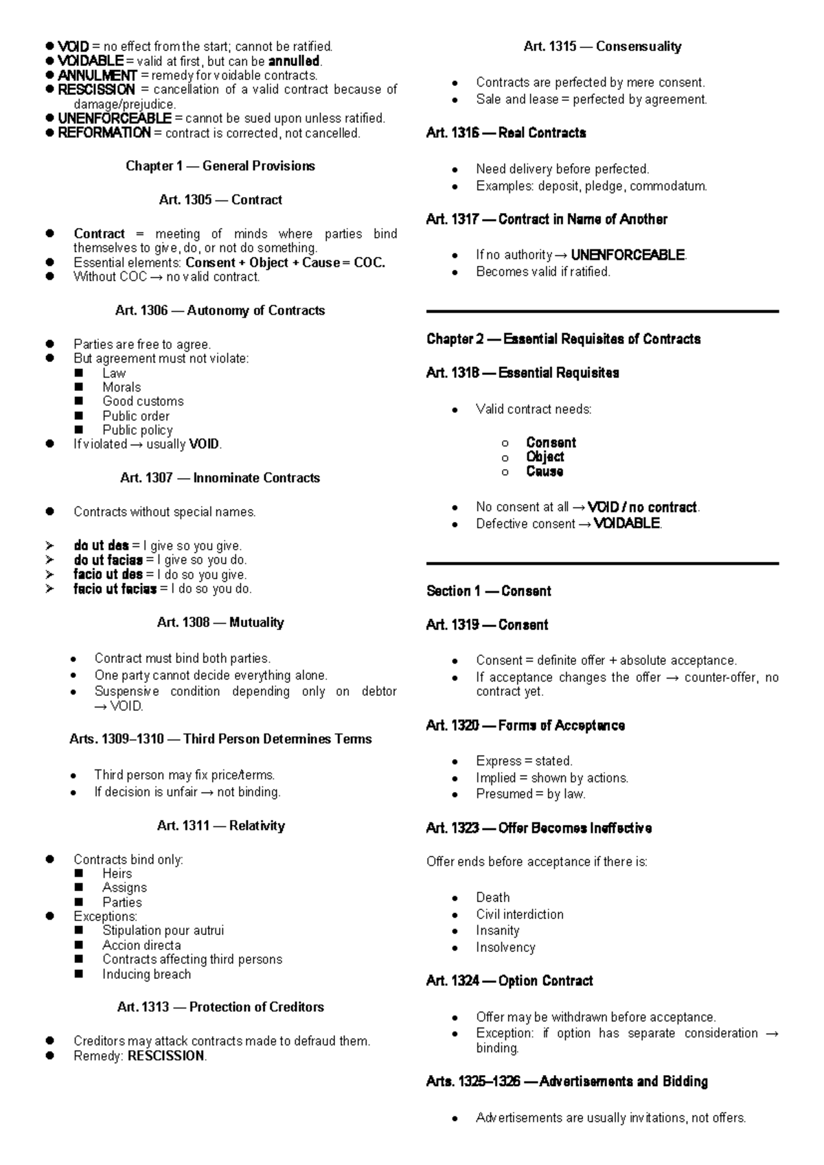 Contracts Overview: VOID, VOIDABLE, and Essential Requisites (LAW 101 ...