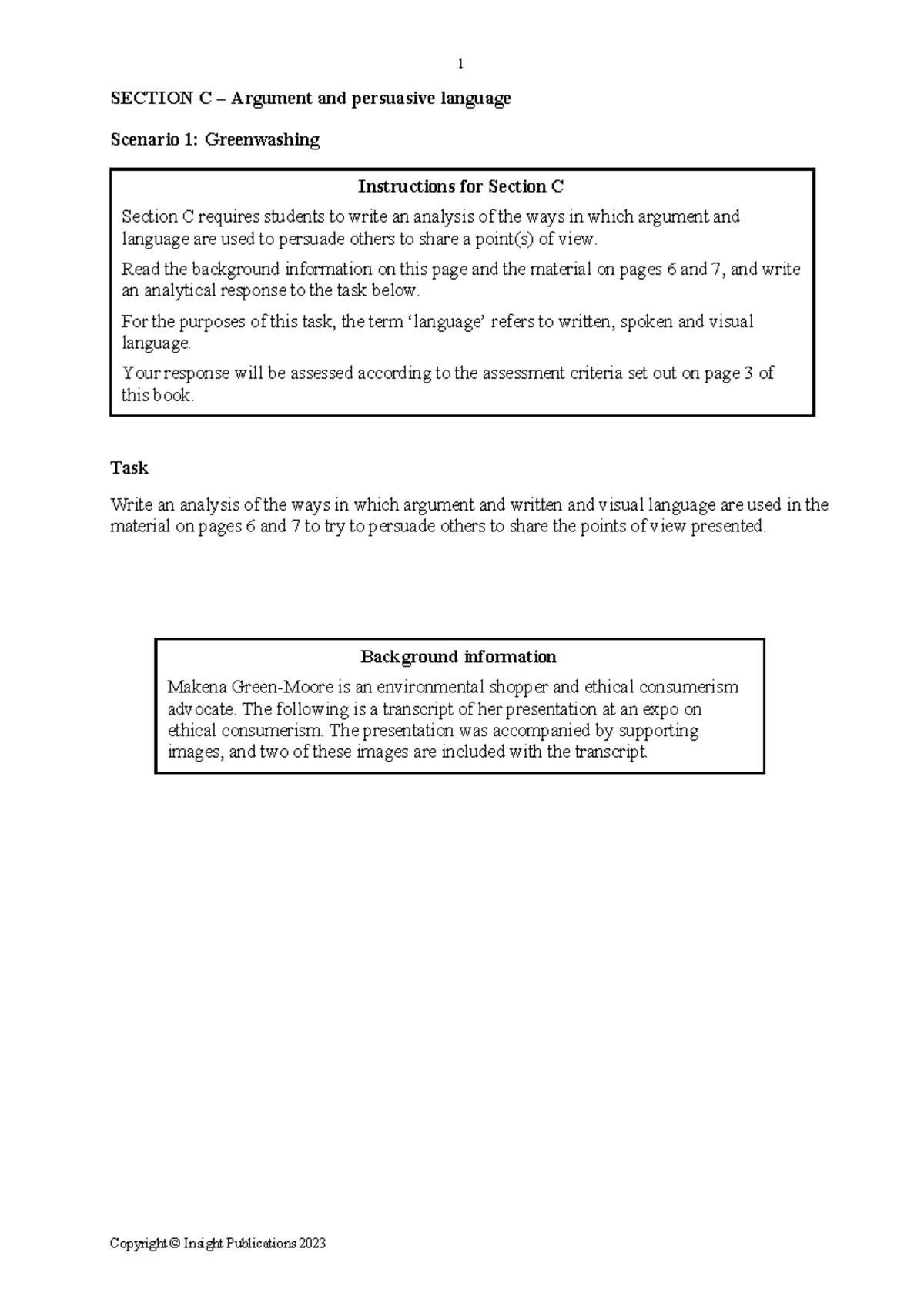 ENG 101: Analysis of Argument & Persuasive Language in Greenwashing ...