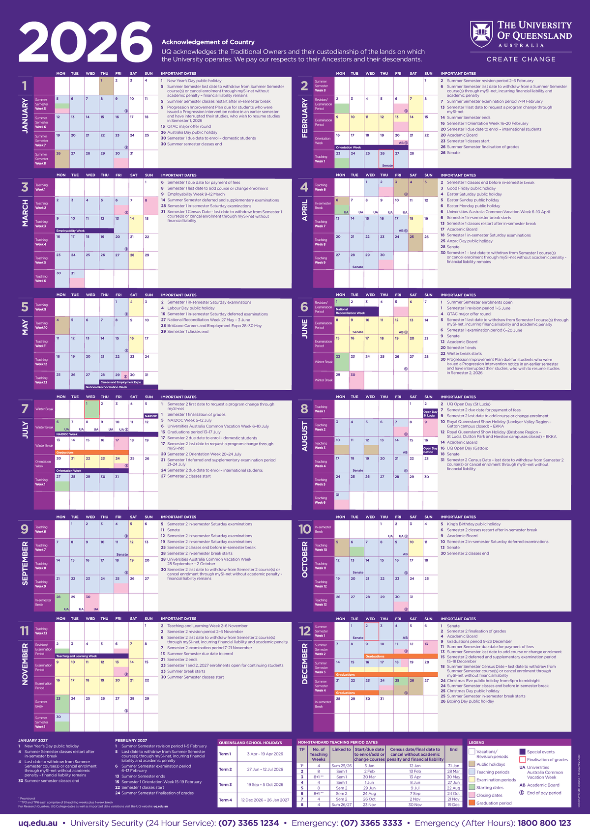 Important Academic Dates 2025: Semester & Holiday Schedule - Studocu