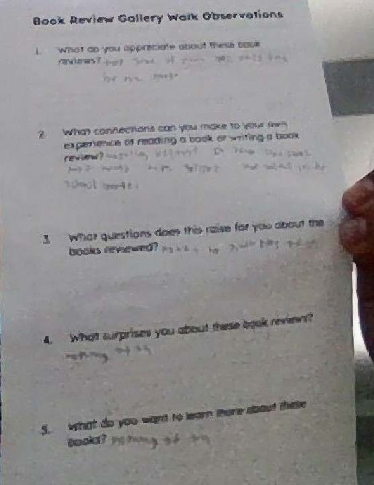 Book Review Observations: SCN 20241004 Insights and Reflections - Studocu