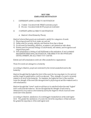 [Solved] Criticism of Maslow hierarchy of needs - Personality (PSYC ...