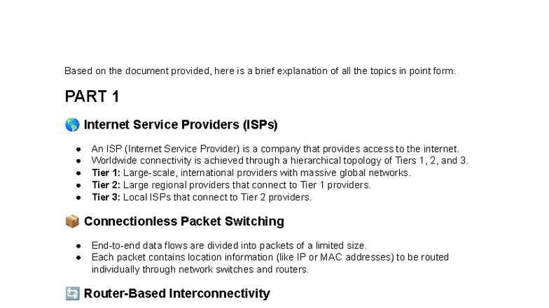 CST423 M3 Internet Services & Cloud Technologies Summary Notes - Studocu