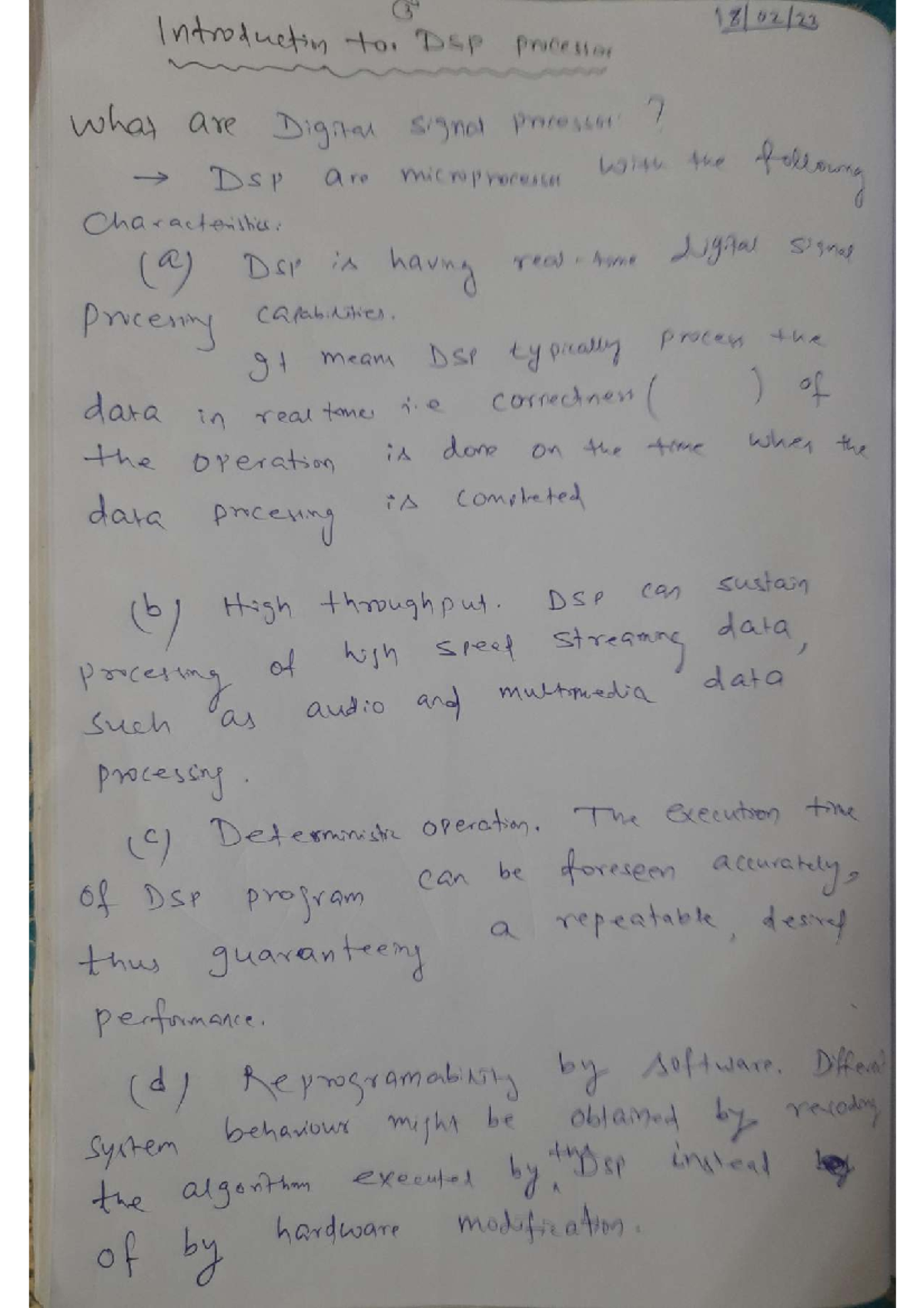 DSP Processor Notes: Characteristics, Architecture, and Applications ...