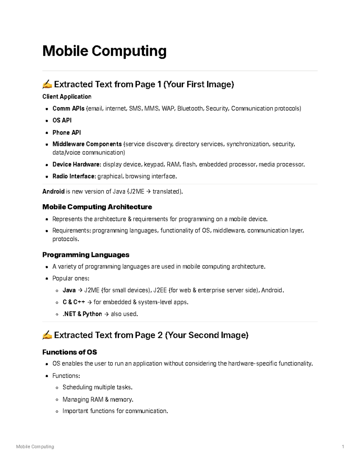 Mobile Computing Overview: Architecture, Functions, and Limitations ...